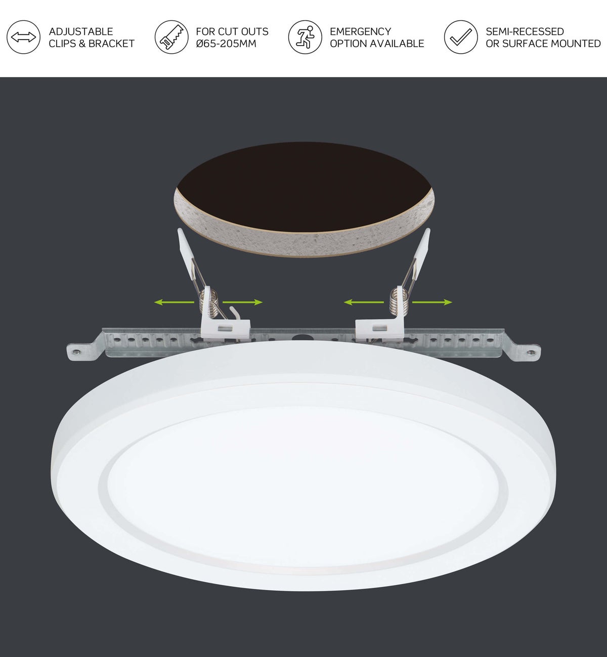 Skydisc Adjustable Wall/Ceiling Light hero page
