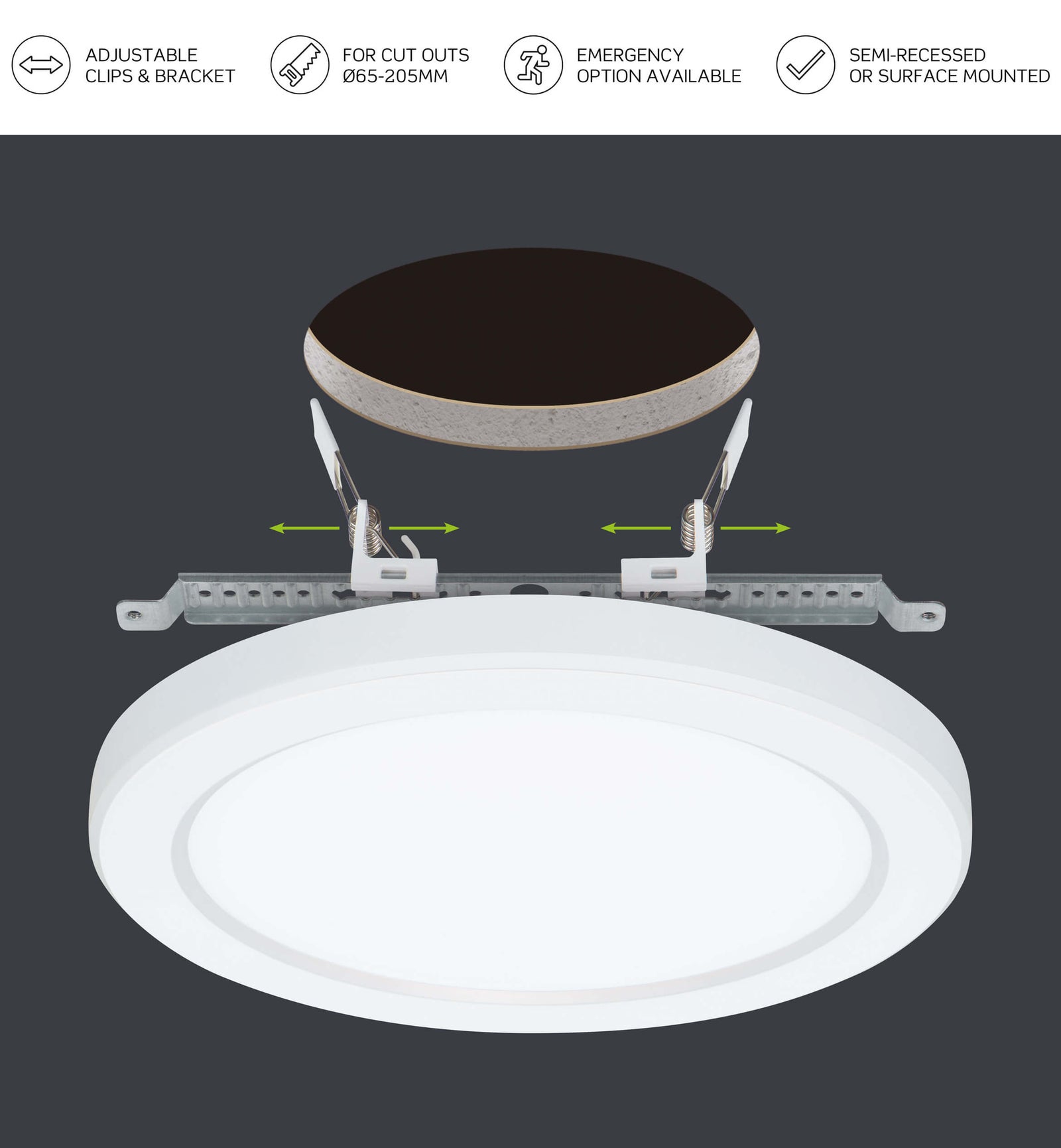 Skydisc Adjustable Wall/Ceiling Light hero page